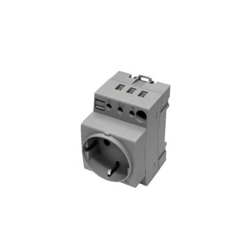 SZ Socket for mounting on support rails, Schuko, CEE 7/4 - 2506.120