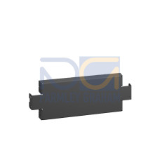 AX Base/plinth corner pieces with trim panels, front and rear, H: 100 ...