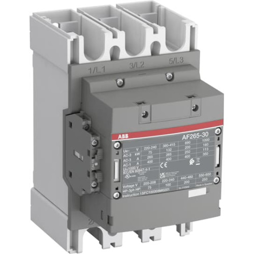 132kW (265A) 100-250V AC/DC, 1NO + 1NC, AF265-30-11-13 - 1SFL547002R1311