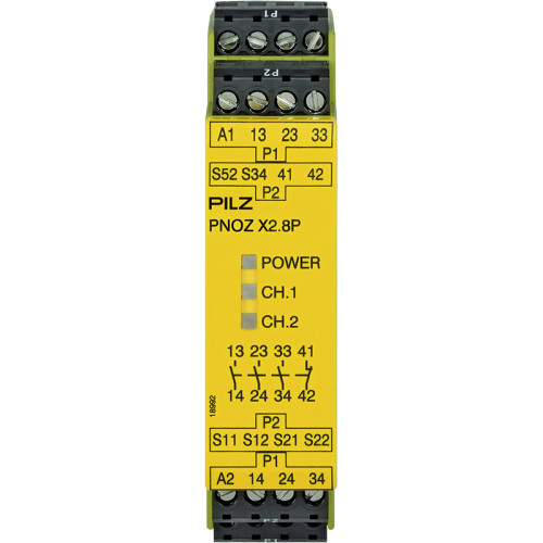 Safety relay (standalone) Inputs: 1-/2-channel wiring with/without ...