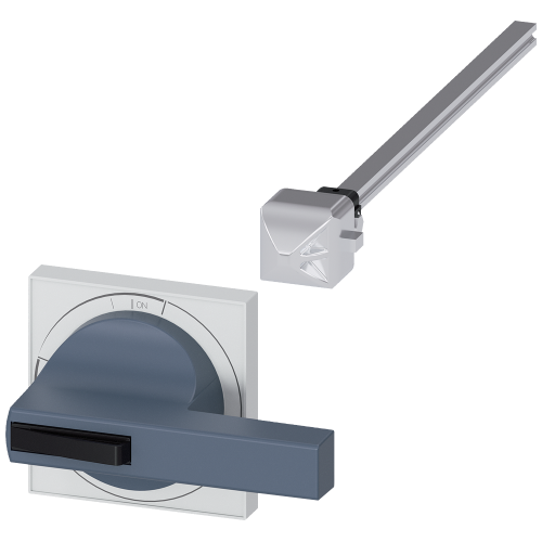 Size 3 Door-Coupling Handle Complete Drive Grey Incl. Shaft 300mm ...