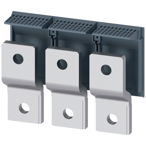 Front bus connectors extended, 3 units, accessories for: 3VA6 400/600 ...