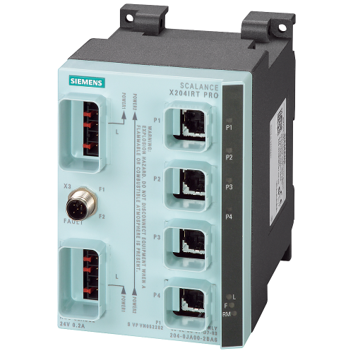 SCALANCE X204IRT PRO, managed IE IRT switch with degree of protection ...